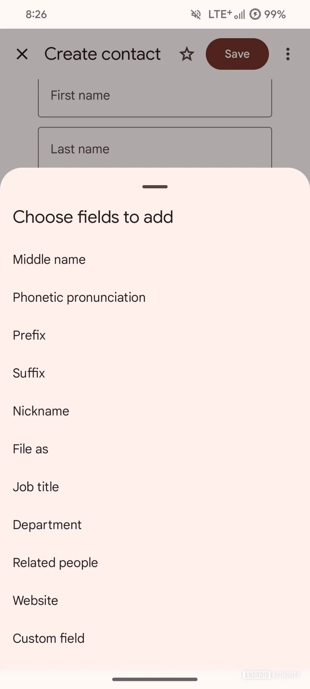 Google Contacts is redesigning the New Contacts page