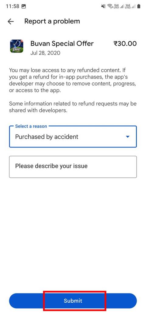 How to get a Google Play Store refund