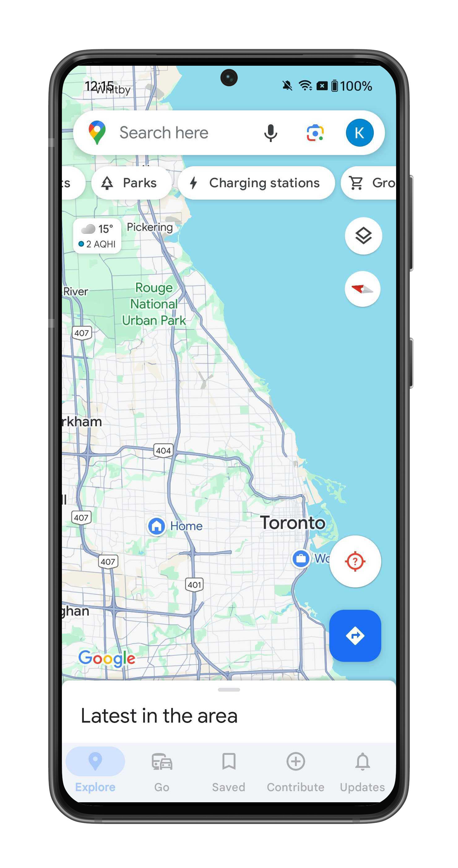 This new button in Google Maps brings EV charging stations front and center