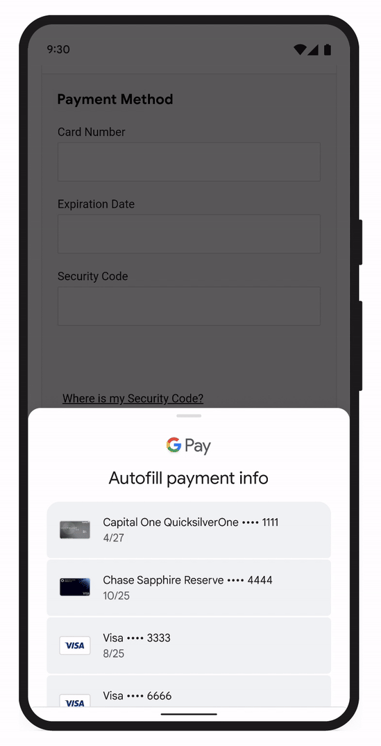 Google Pay making auto-filling card details easier and safer in Chrome