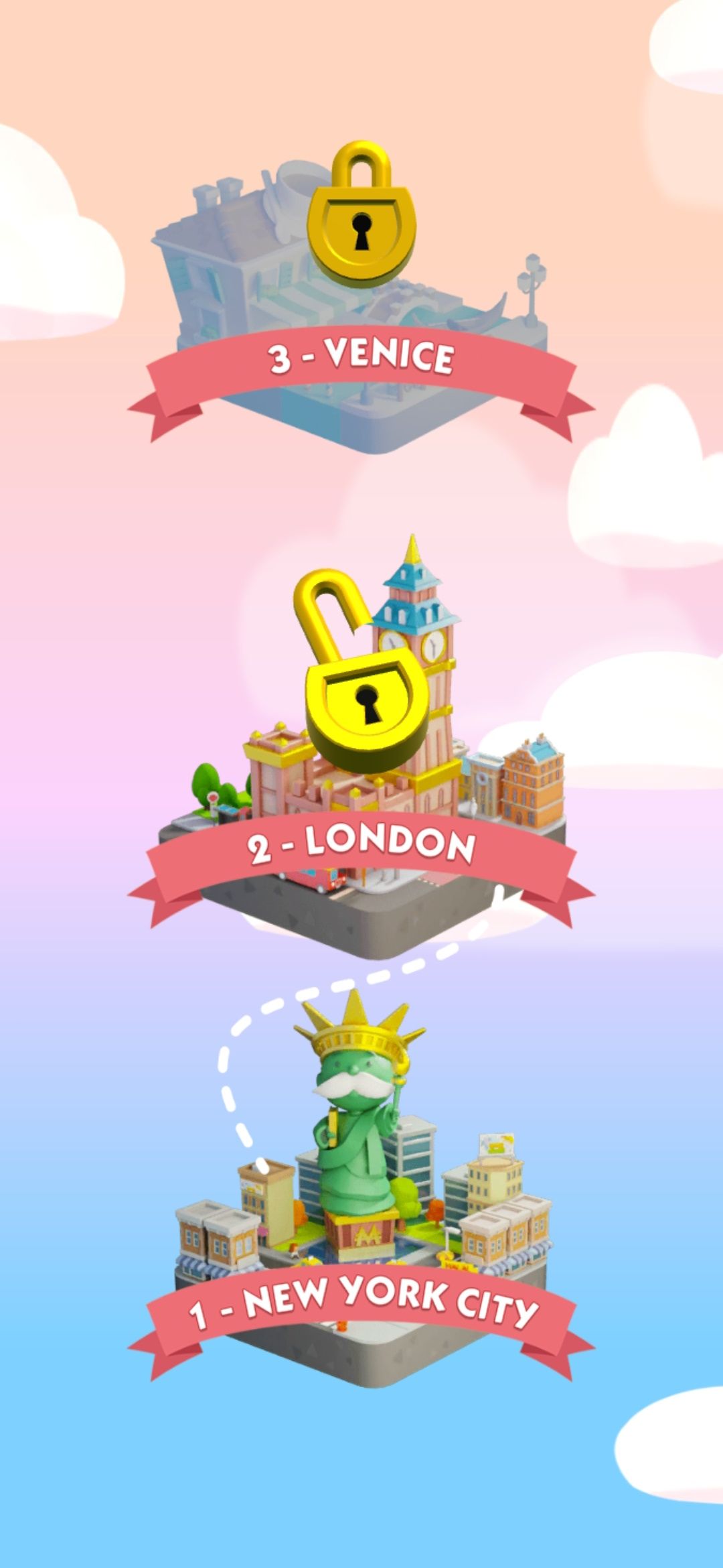 How many levels does Monopoly Go have?