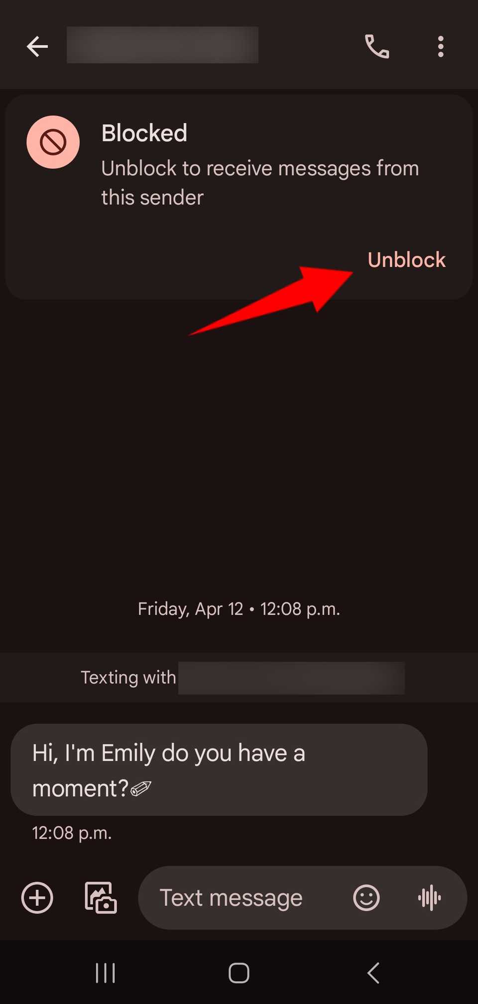 How to unblock a phone number on your Android phone