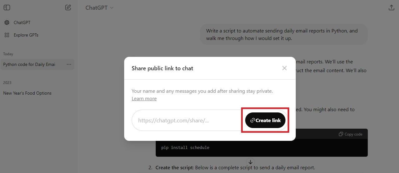 ChatGPT: How to save your conversations