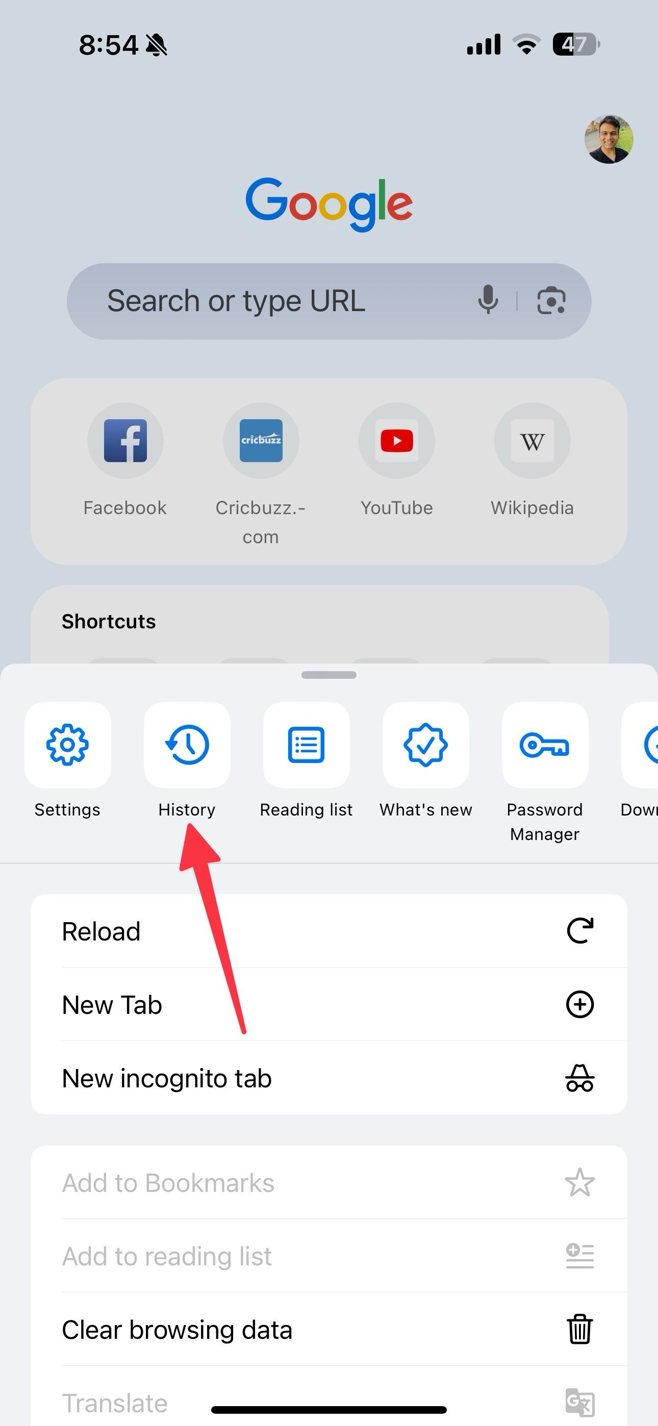 How to quickly delete your Google search history