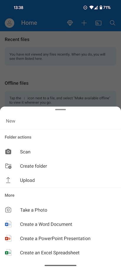 Microsoft OneDrive: How to create files and folders