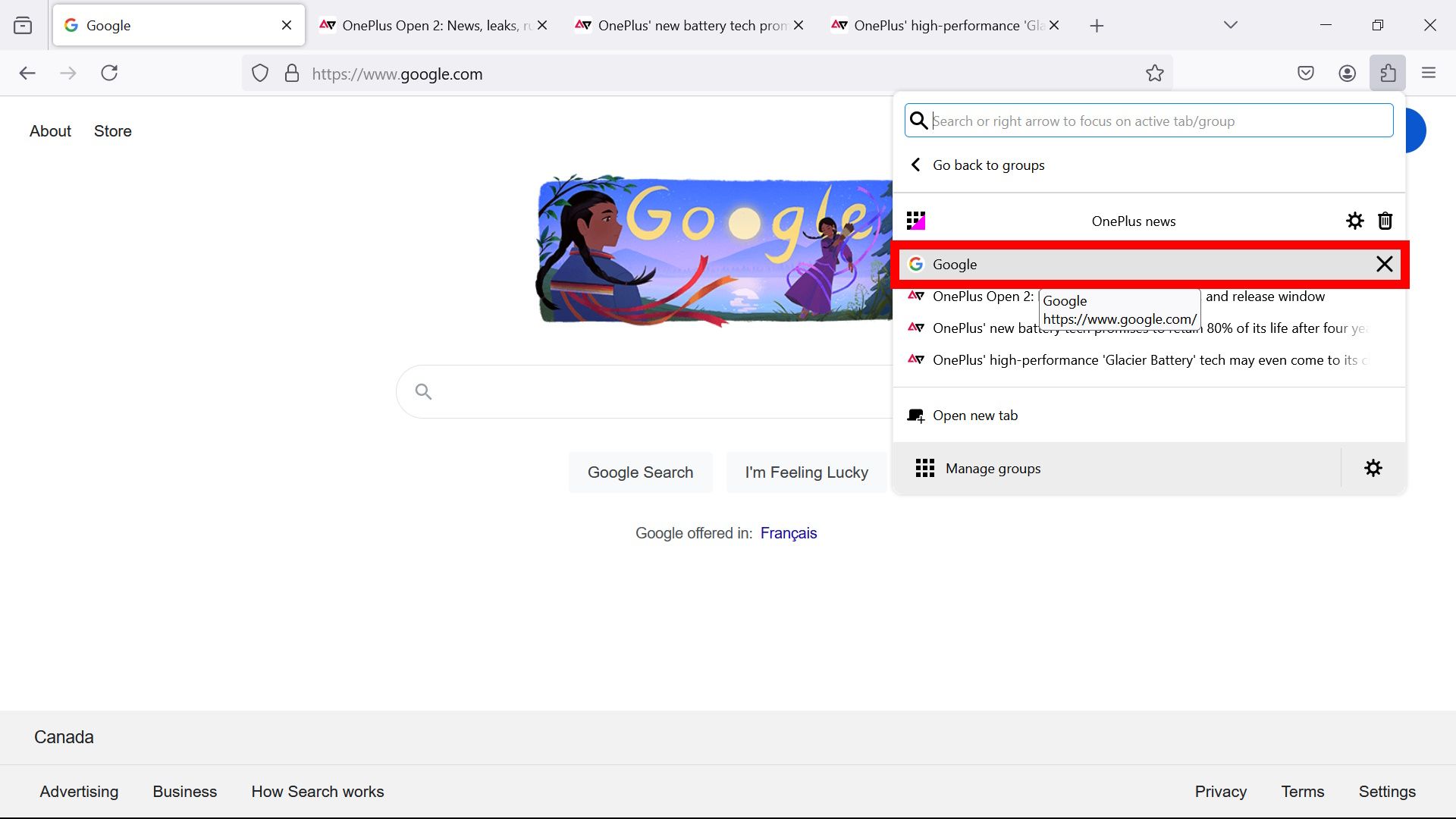 Mozilla Firefox: How to use and add group tabs in the web browser