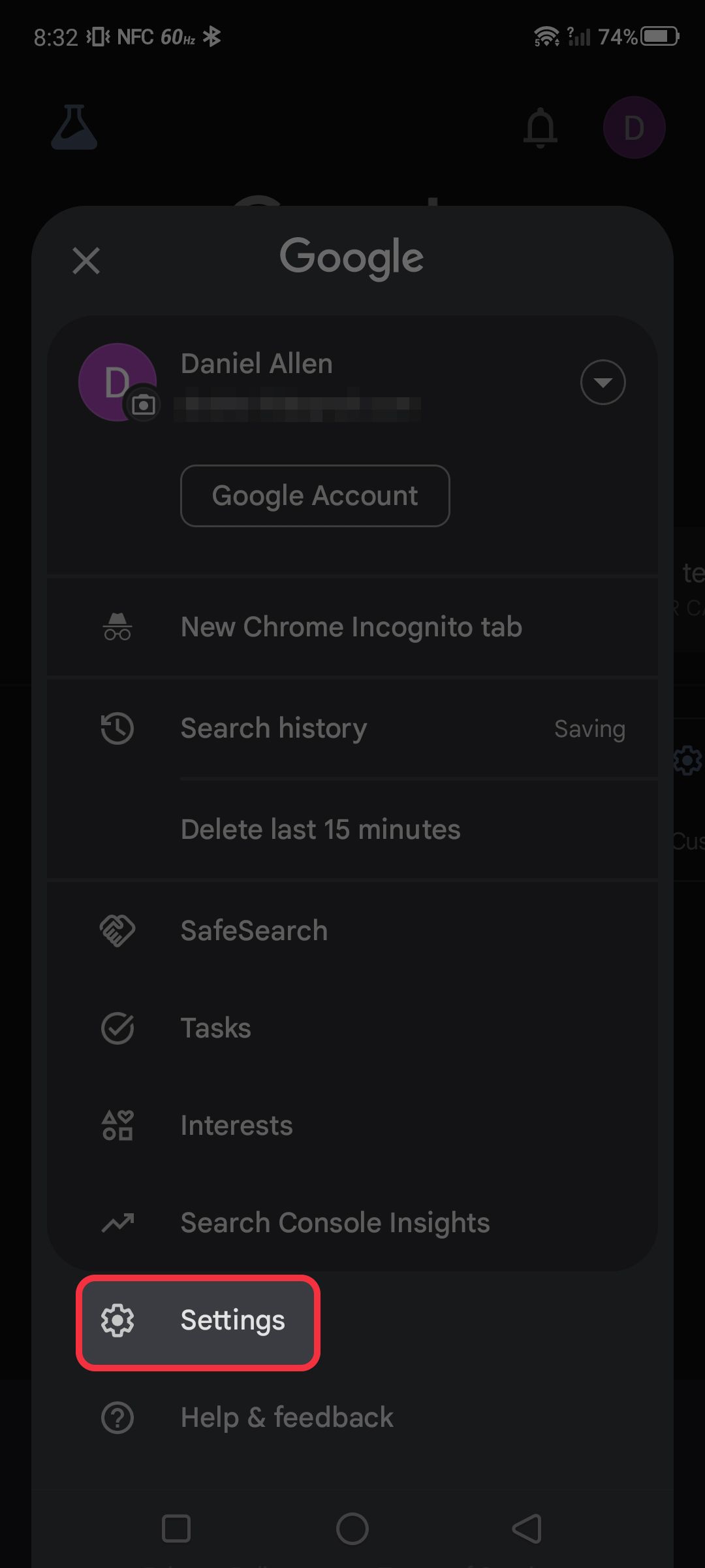 Google Discover's in-app browser adds a bottom search bar