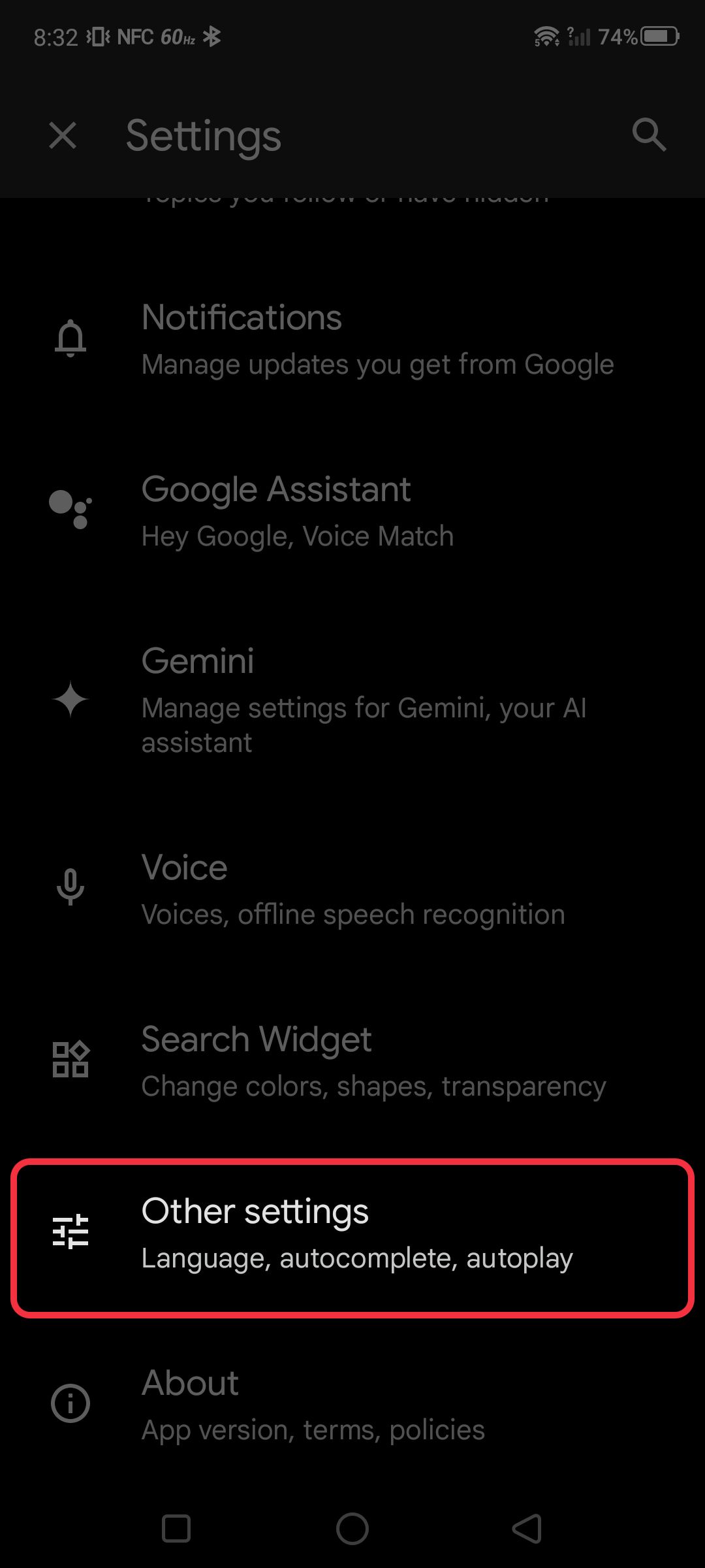 Google Discover's in-app browser adds a bottom search bar