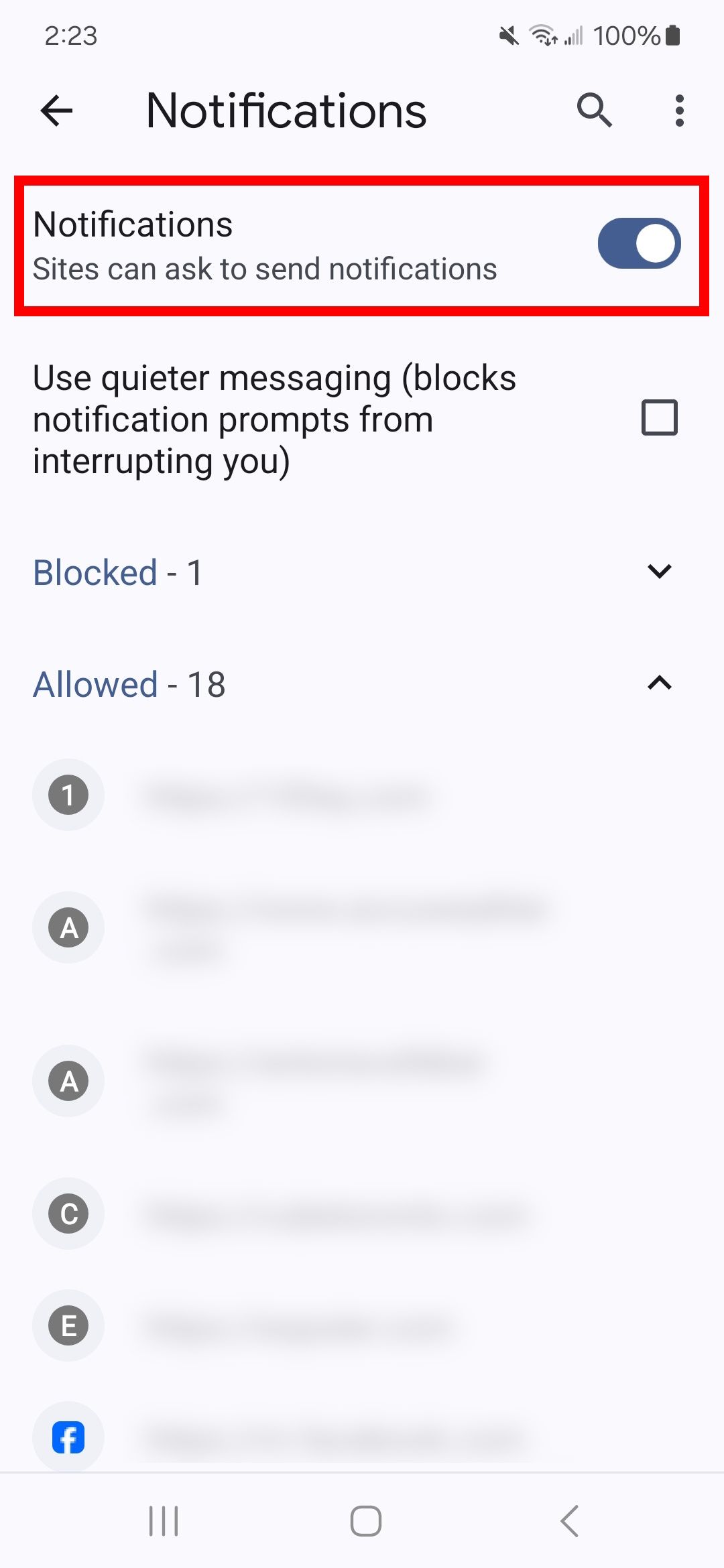 Google Chrome: How to disable push notifications on your browser