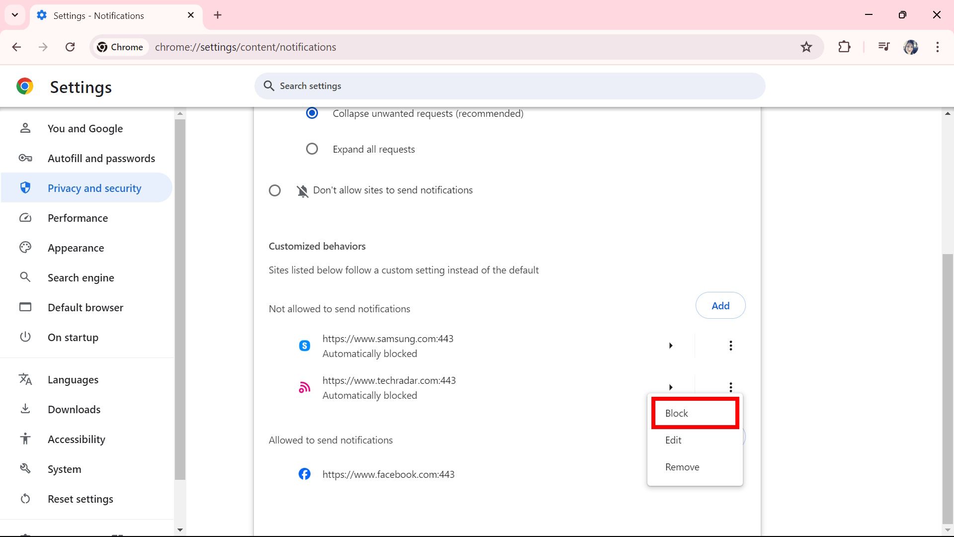 Google Chrome: How to disable push notifications on your browser