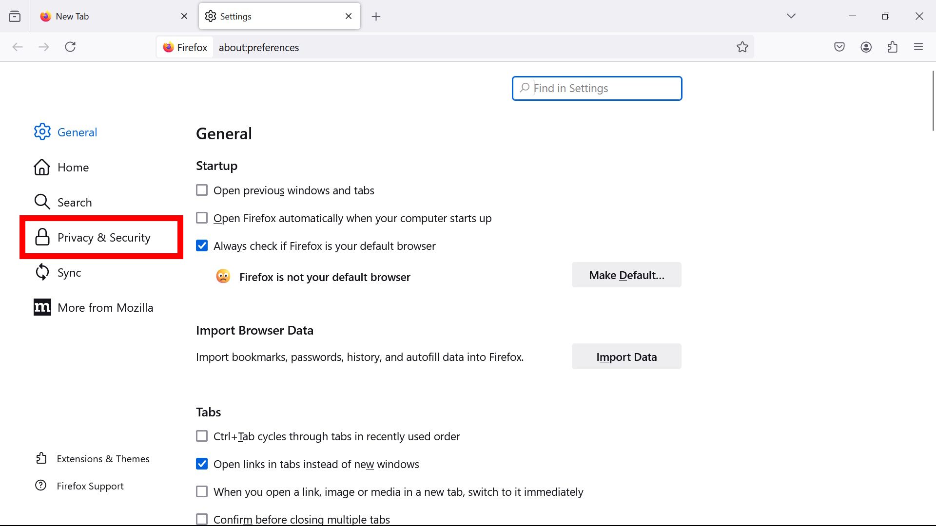 Mozilla Firefox: How to block a specific website