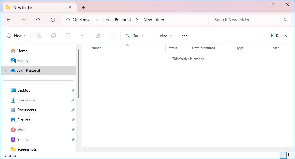 Microsoft OneDrive: How to create files and folders
