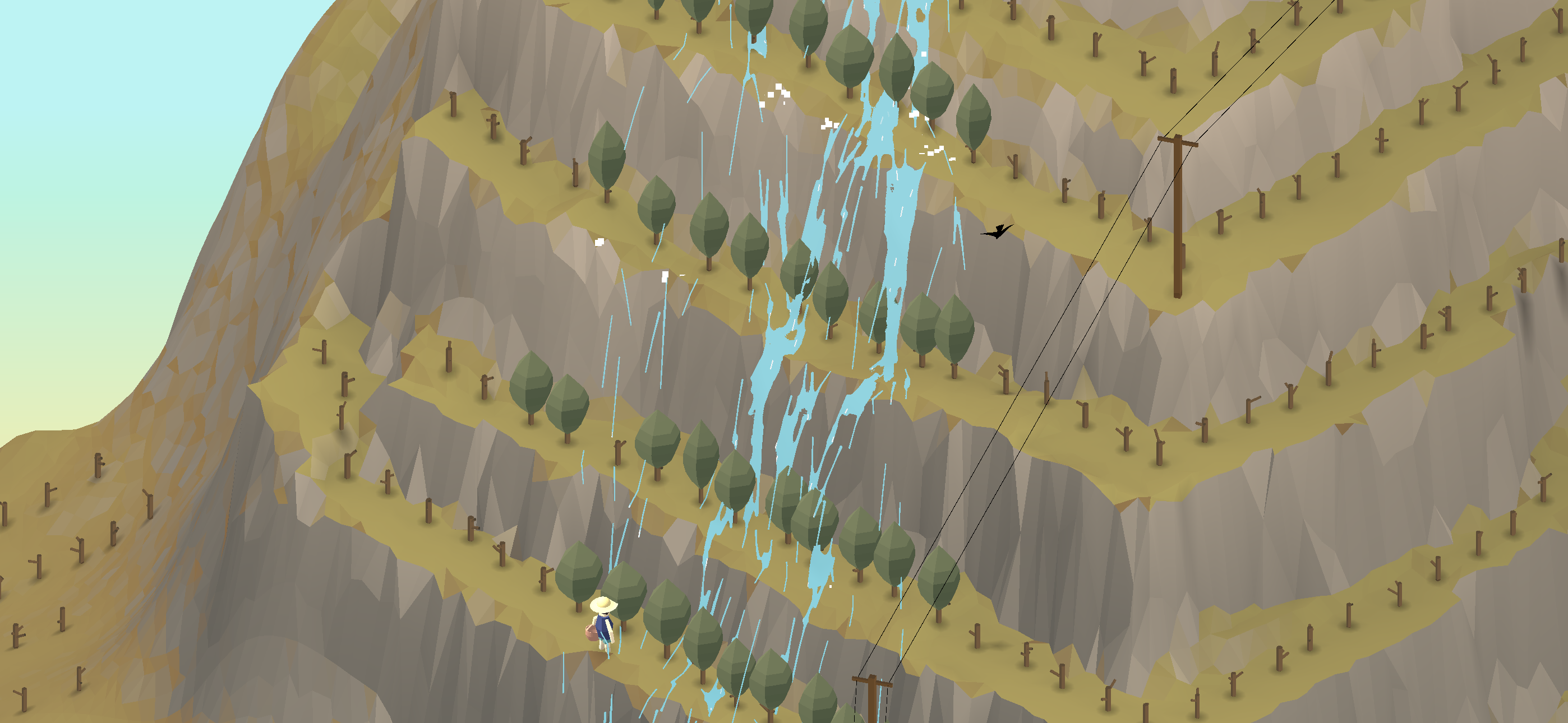 Help water fall down a mountain in this incredibly chill indie game