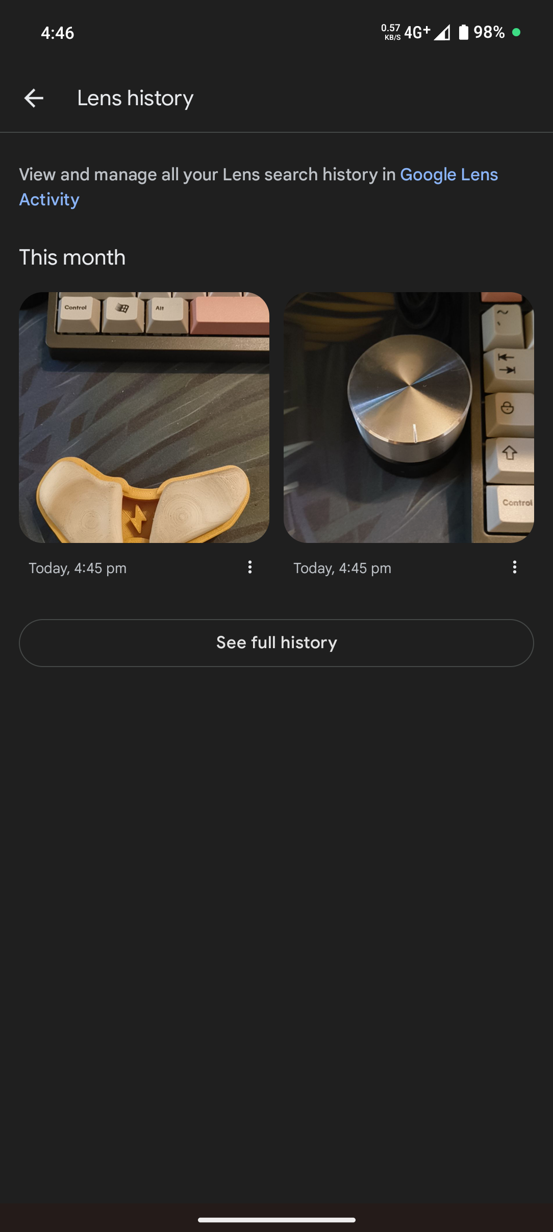 Google Lens added a nifty grid view for your search history - Blog ...