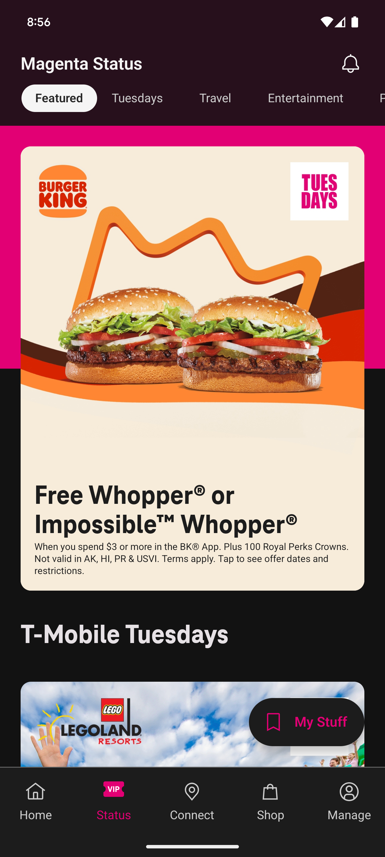 T-Mobile Tuesdays is now built into the main T-Mobile app