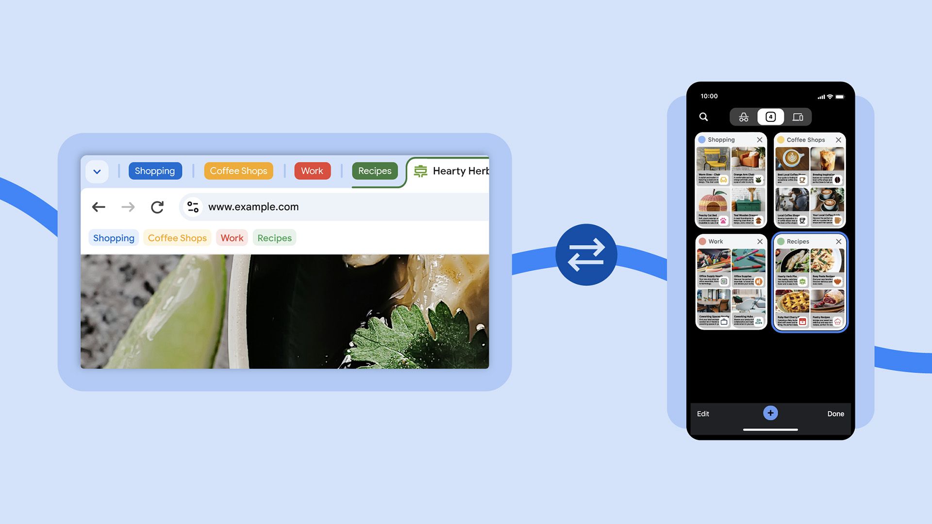 Google Chrome now syncs your tab groups between Android and desktop