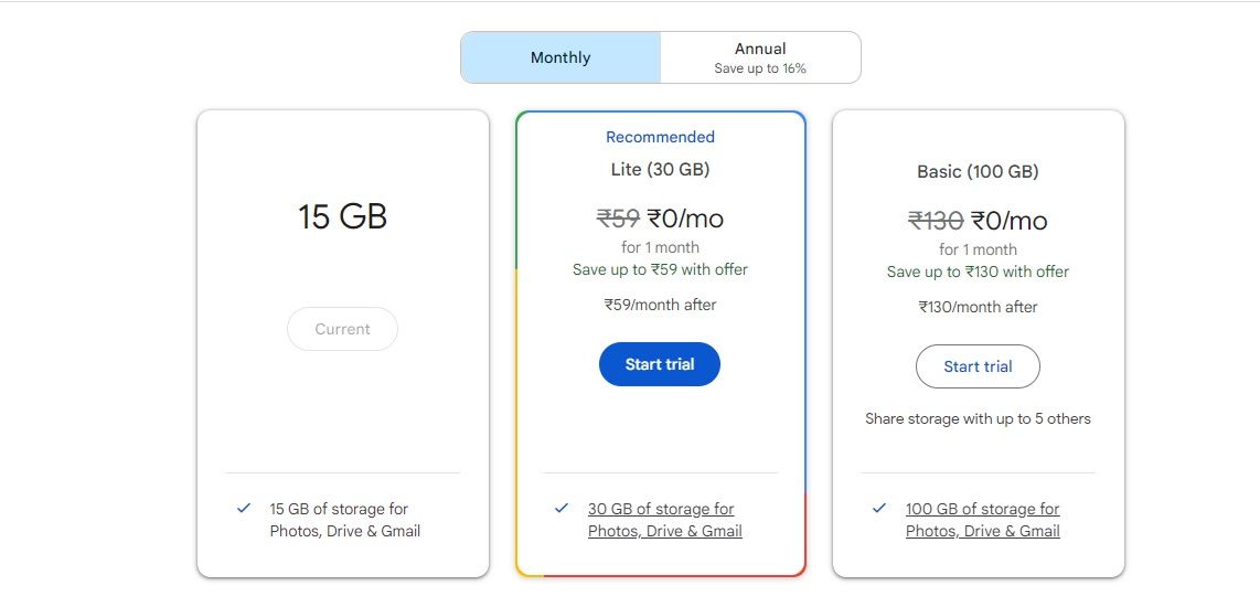 Google One's new Lite tier is here and it cheaps out on the perks