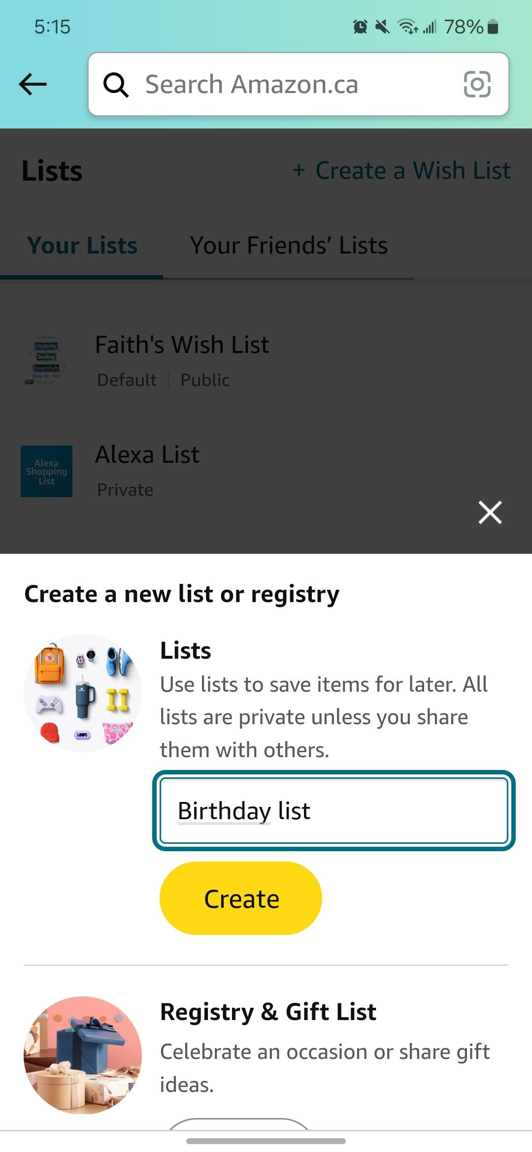 How to make and share your Amazon Wish List