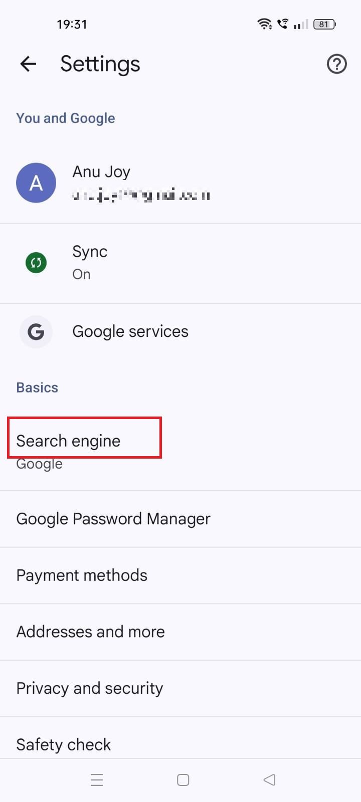How to stop Google Chrome redirecting to Microsoft Bing