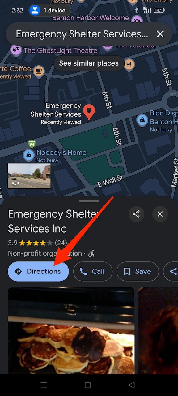 How to use Google Maps to find emergency shelters in a natural disaster