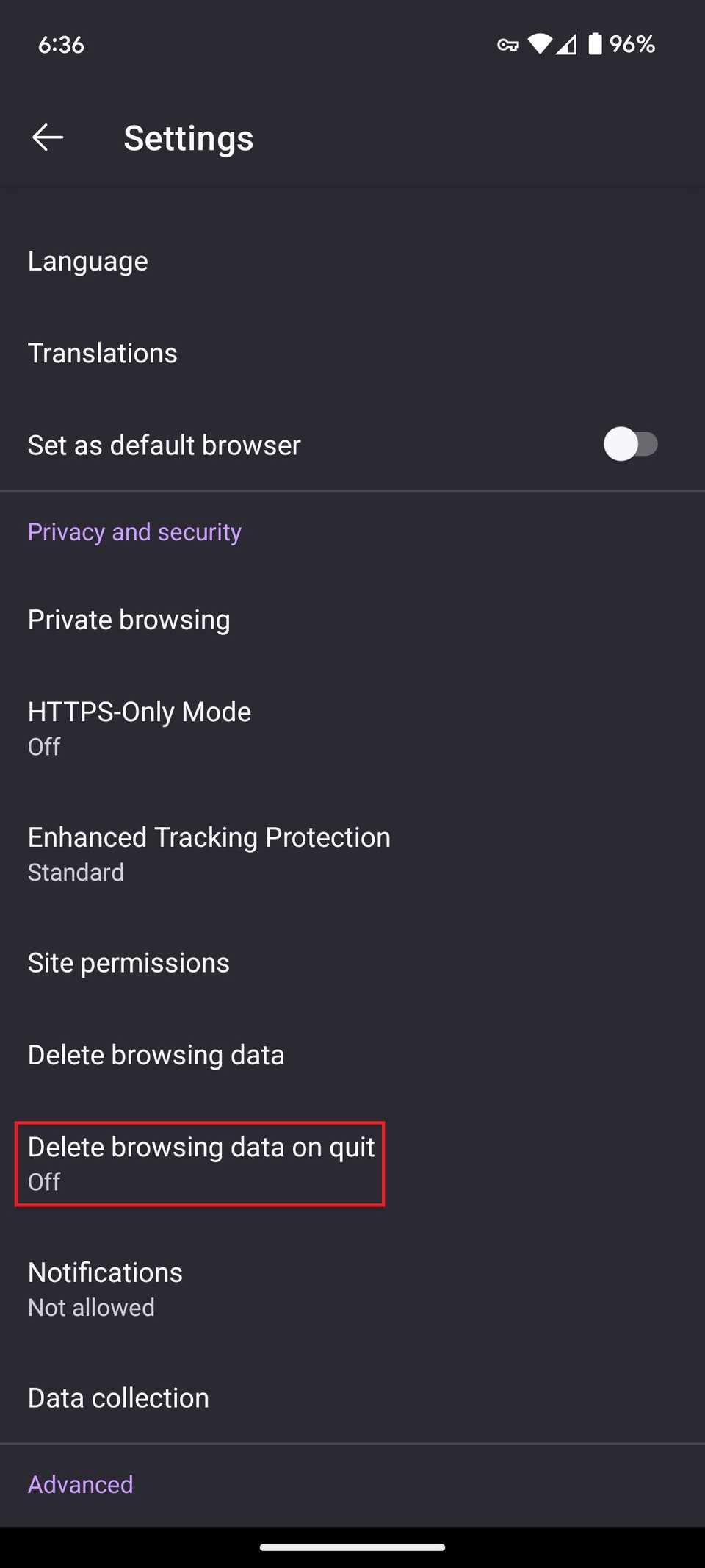 Firefox: How to clear the browser cache