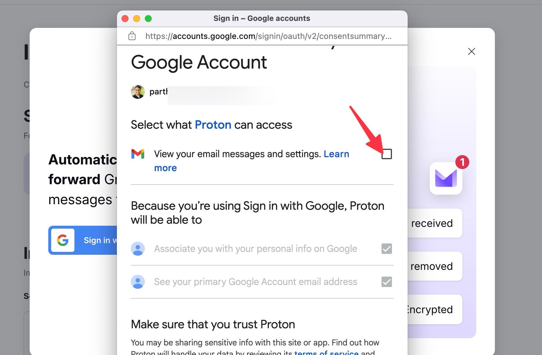 How to forward your Gmail messages to Proton Mail