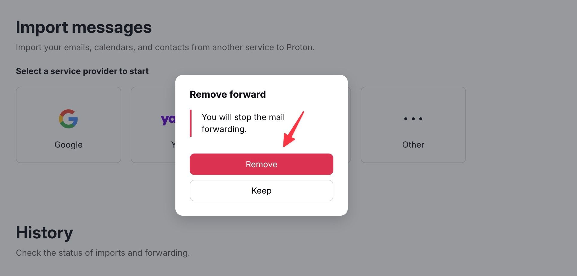 How to forward your Gmail messages to Proton Mail