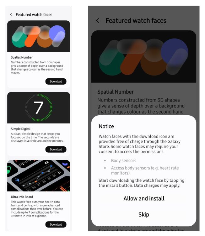Galaxy Wearable update brings One UI 6 watch faces to Samsung's Wear OS ...