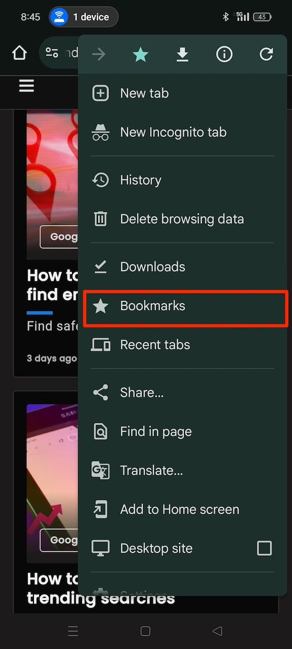 Google Chrome: How to delete all of your bookmarks
