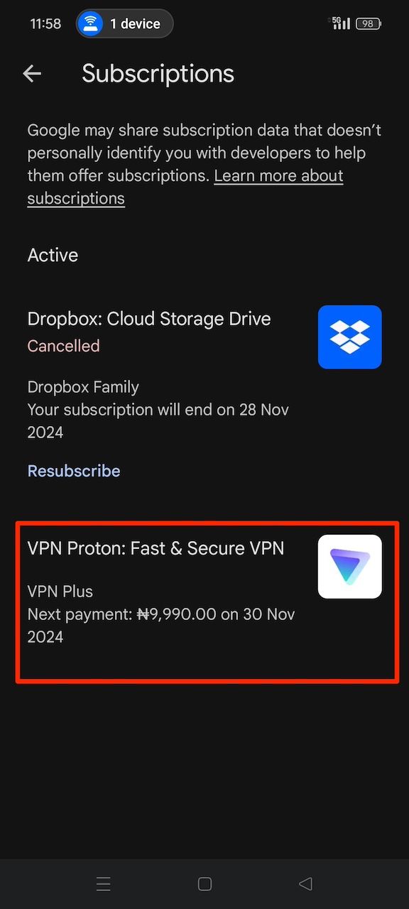How to cancel your Proton VPN subscription