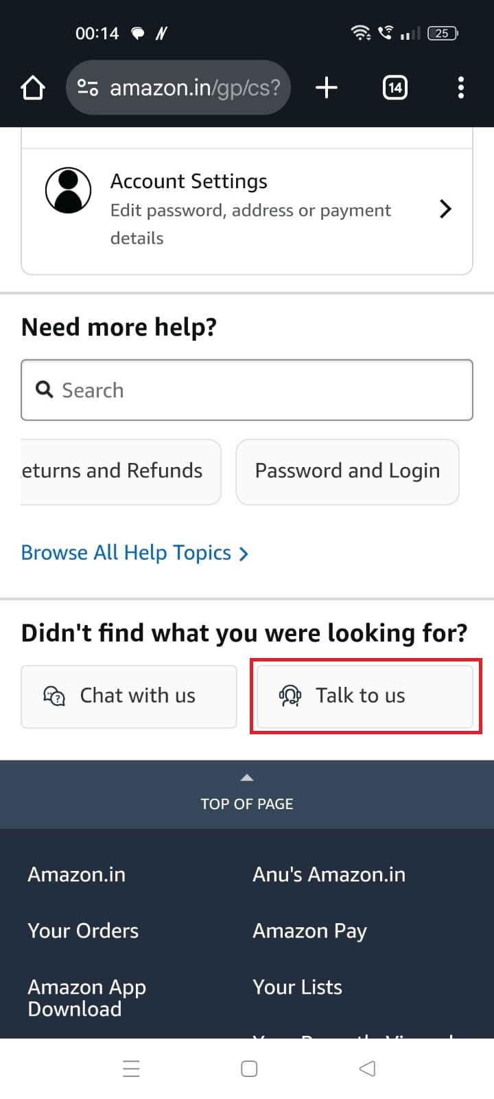 How to contact Amazon customer service by phone, email, or chat