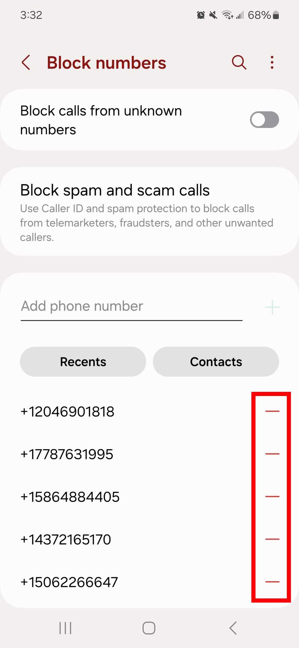 How to see blocked phone numbers on your Android phone