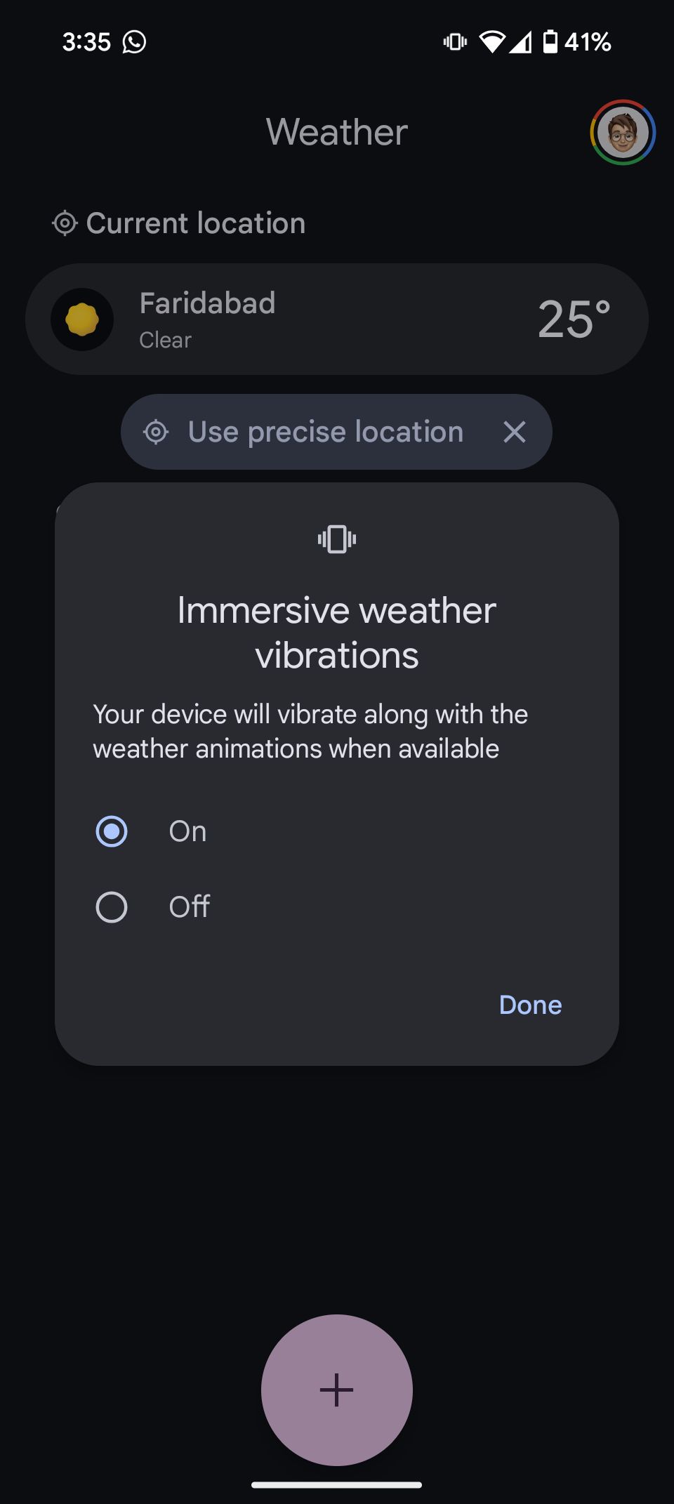 Pixel Weather makes dealing with pollen allergies a little easier