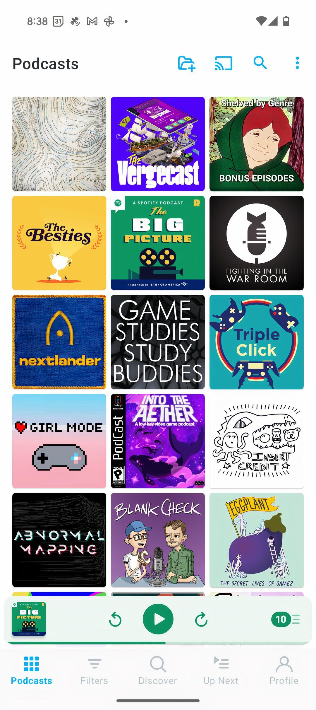 Pocket Casts' ability to sync podcasts makes it great on Android or iOS