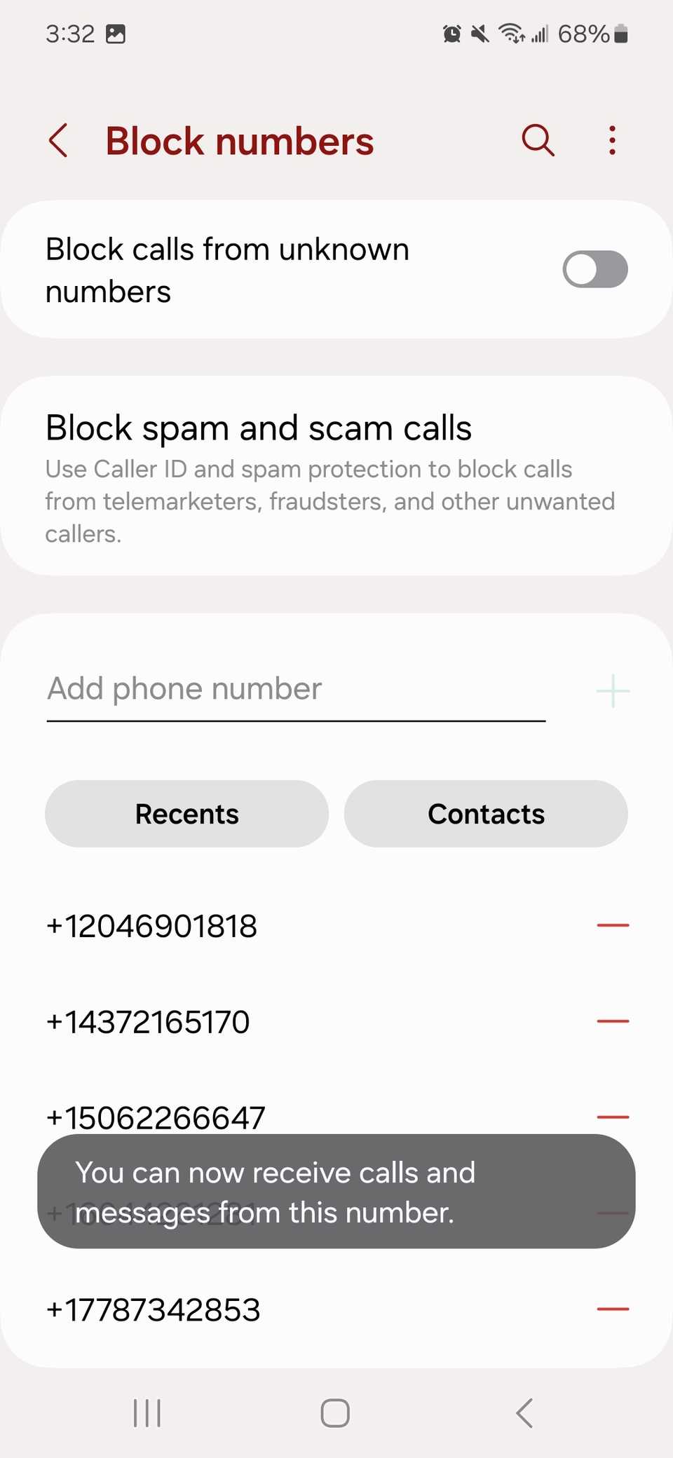 How to see blocked phone numbers on your Android phone