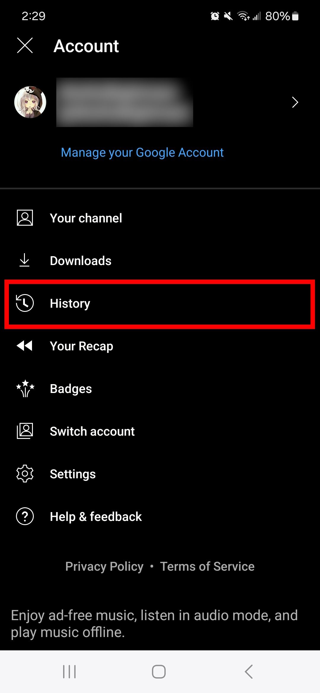 How to find your 2024 YouTube Music recap