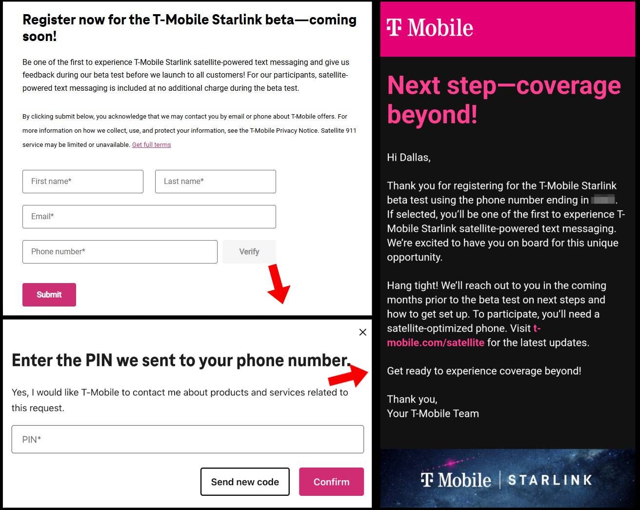 You can now sign up to beta test T-Mobile's Starlink satellite service