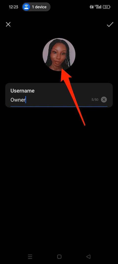 How to change your Android avatar