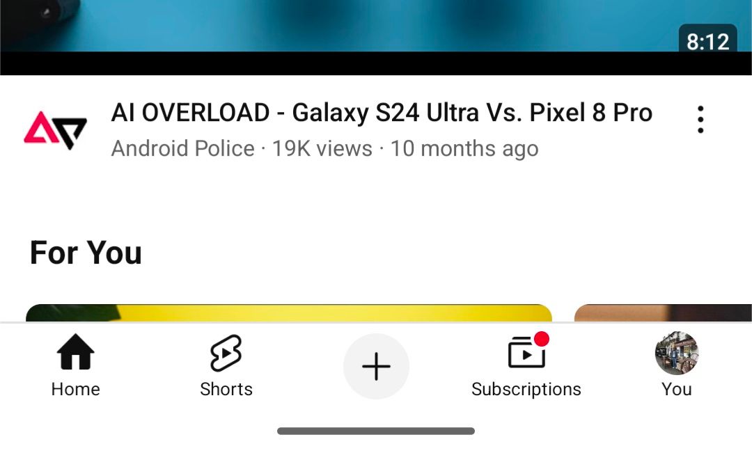 YouTube's latest UI update makes the bottom bar less boring