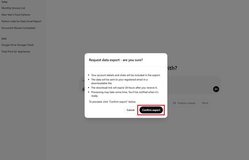 ChatGPT: How to share and export conversations