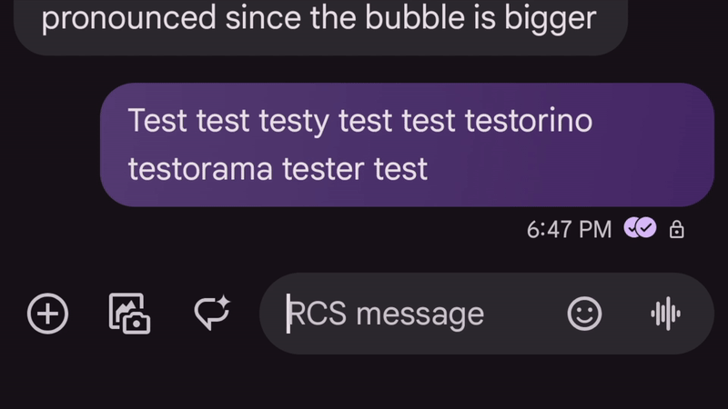 Google Messages' new chat bubble animation bounces onto the stable channel