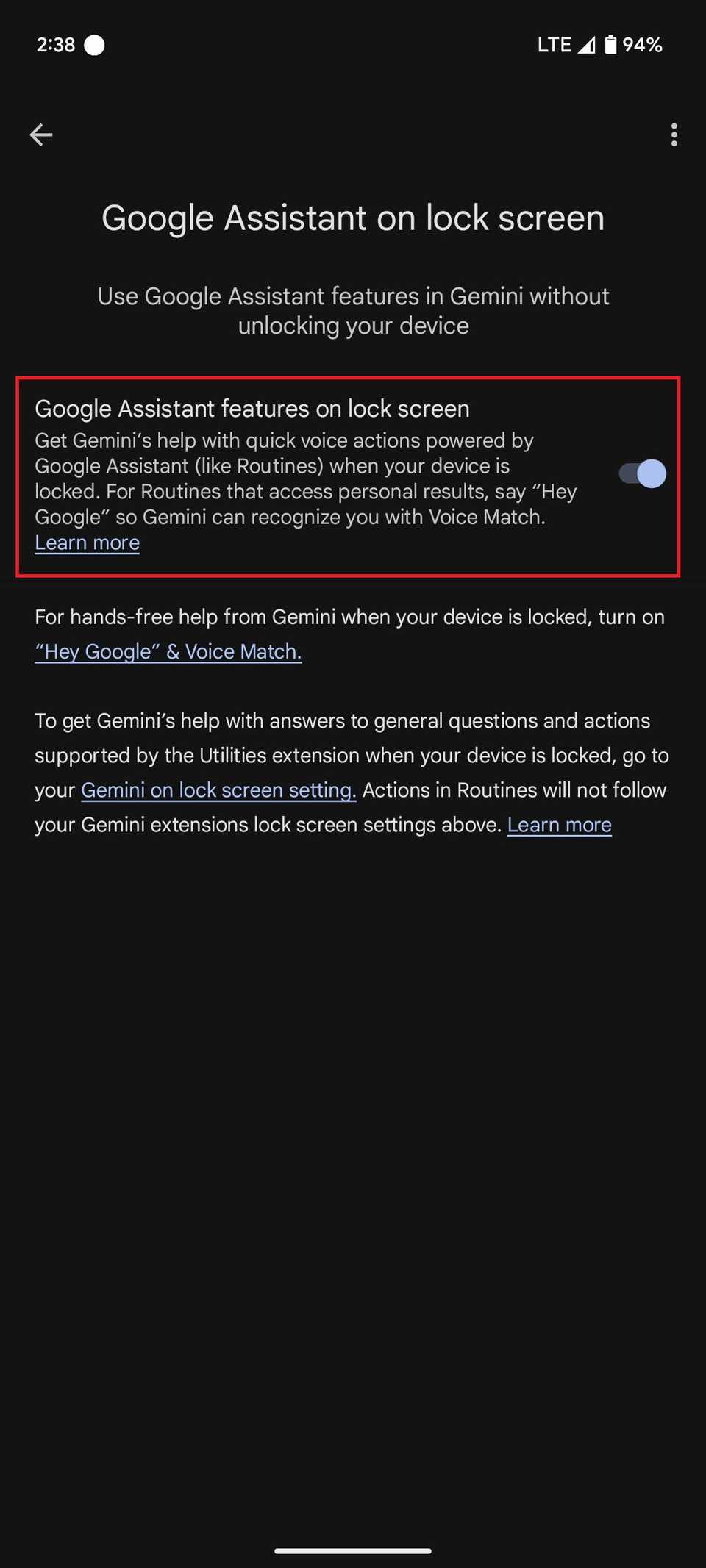 Android: How to turn on lock screen notifications