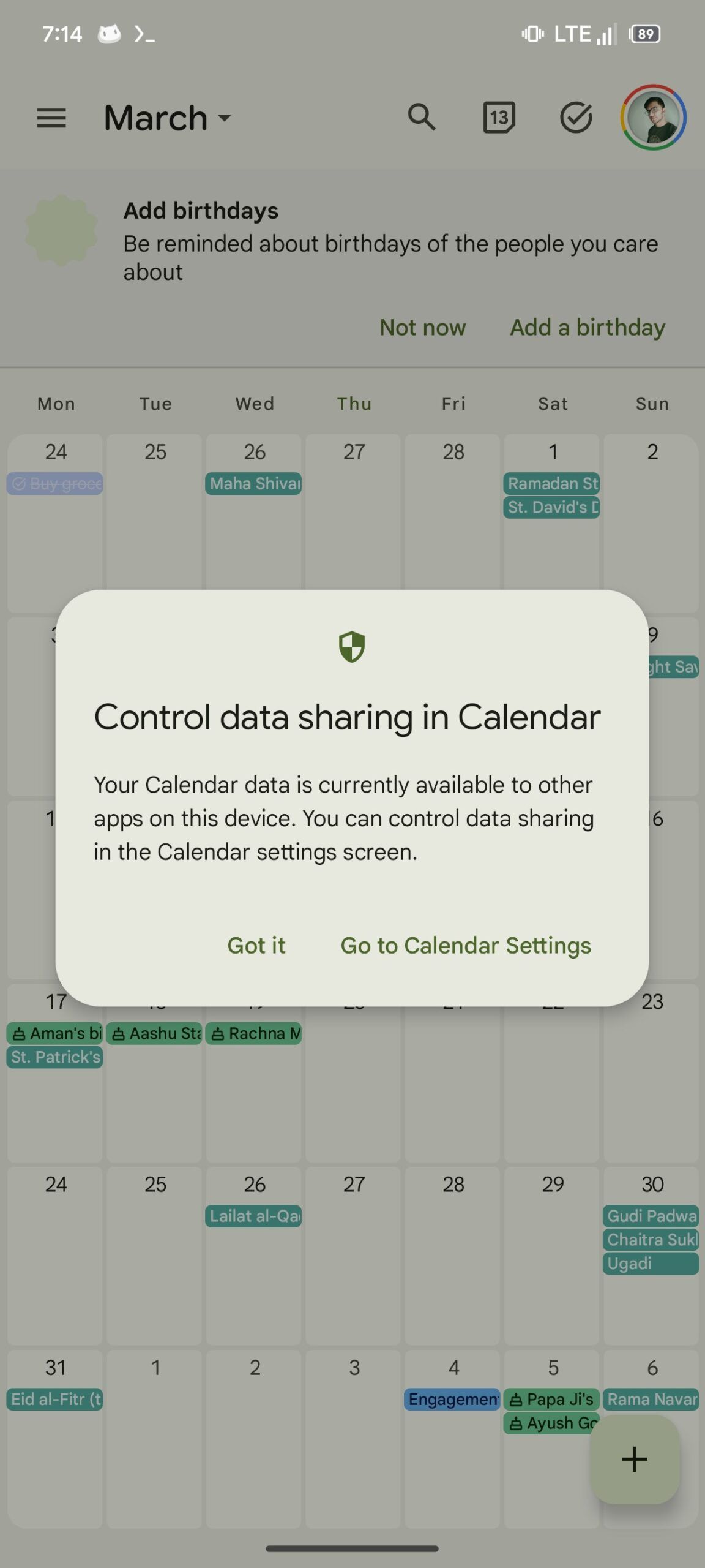 Google Calendar has a new permissions system in the works for Android