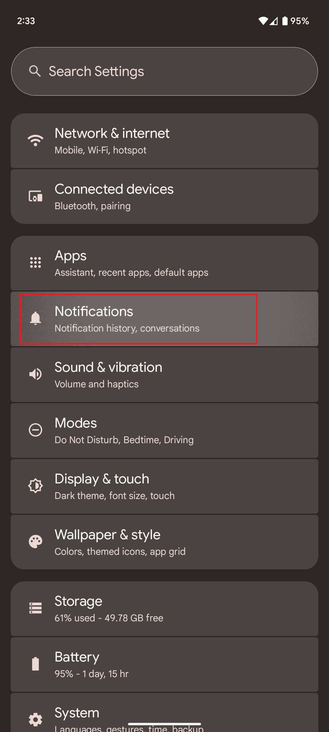 Android: How to turn on lock screen notifications