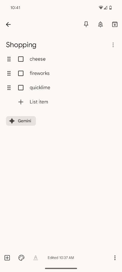How I use Gemini to create and update notes in Google Keep