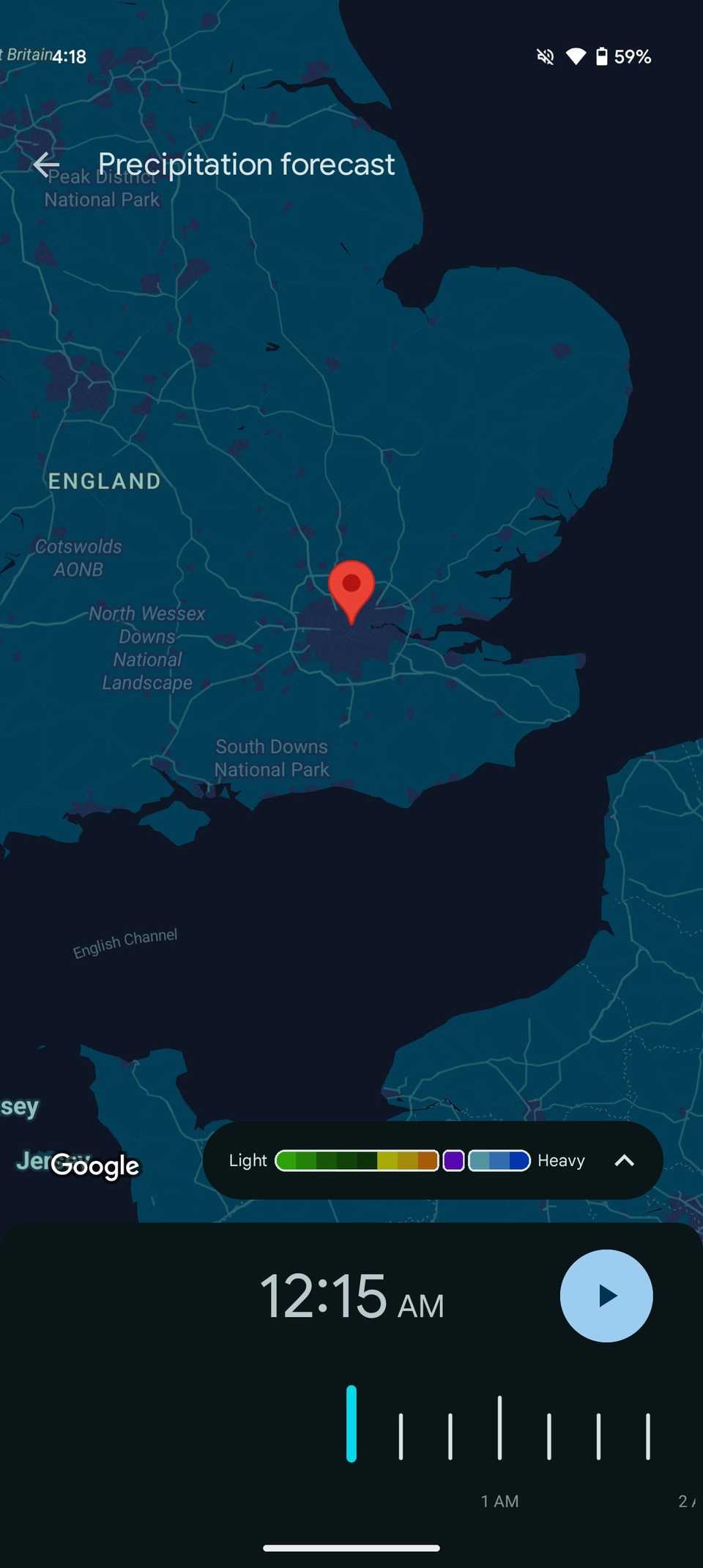 The Pixel Weather app's new floating card fits right in with your screen