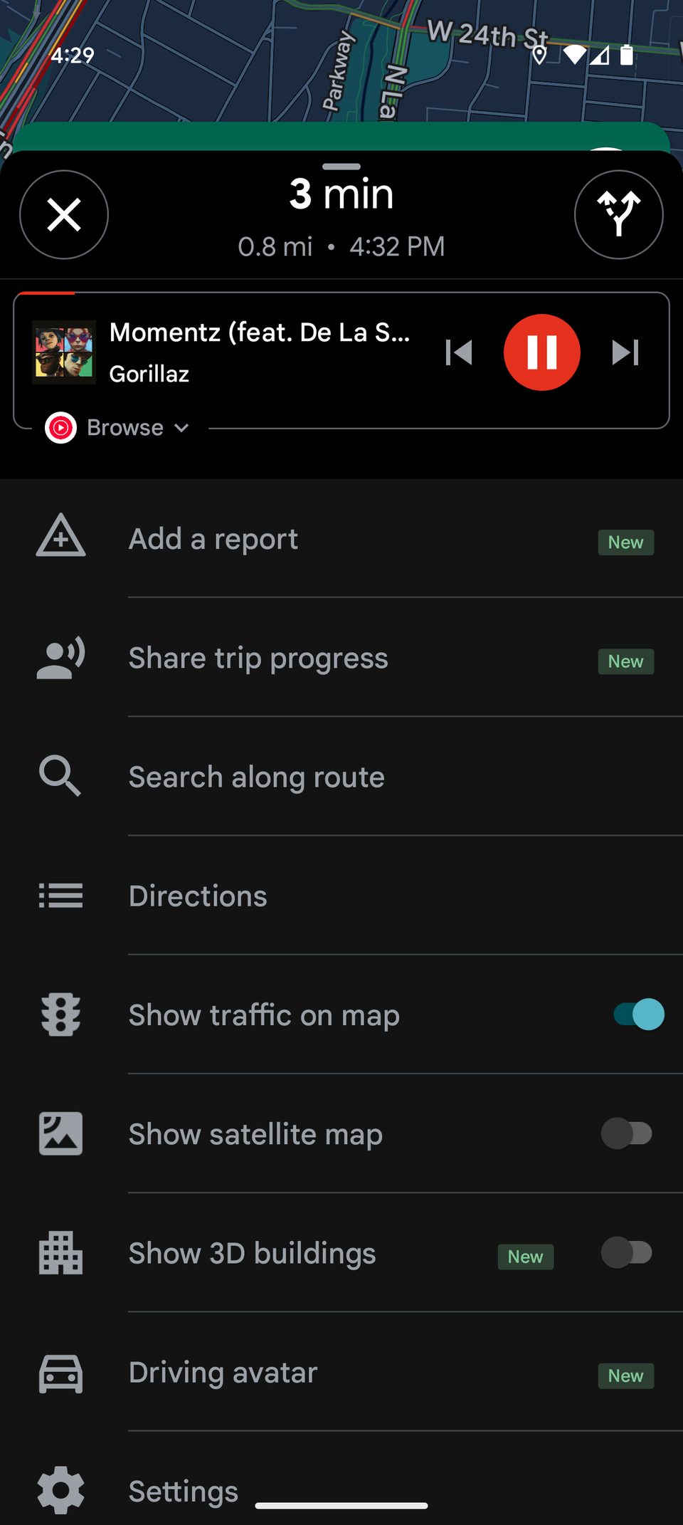 Google Maps music controls are back, but there might be a catch