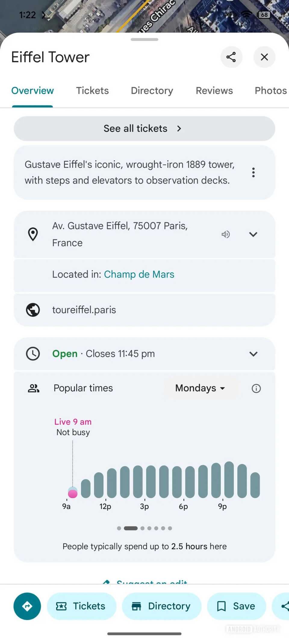 Google Maps is getting a subtle redesign for place information cards
