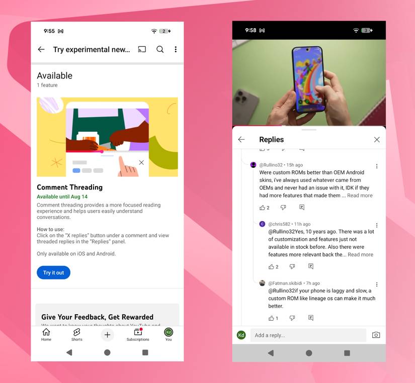 YouTube comments are going full Reddit with threaded replies