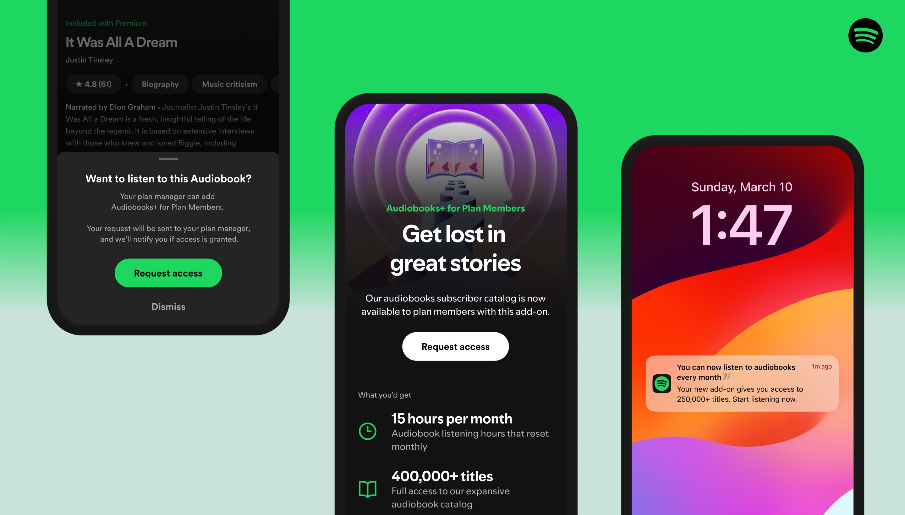 Spotify's Audiobooks+ plan is now available in the US
